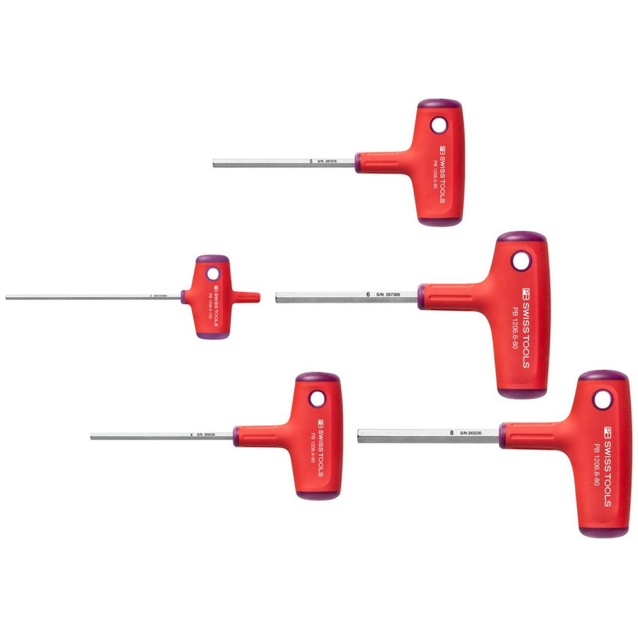 PB Swiss 1555 Cross-Handle Hex Screwdrivers 5 Pce Set - P&A Engineering ...