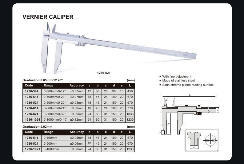 VERNIER CALIPER (jaw length 100mm/3.9") - P&A Engineering Supplies