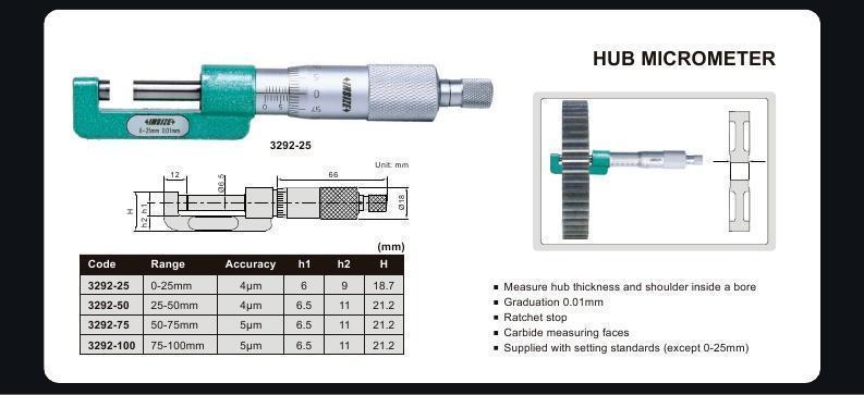 HUB MICROMETER - P&A Engineering Supplies